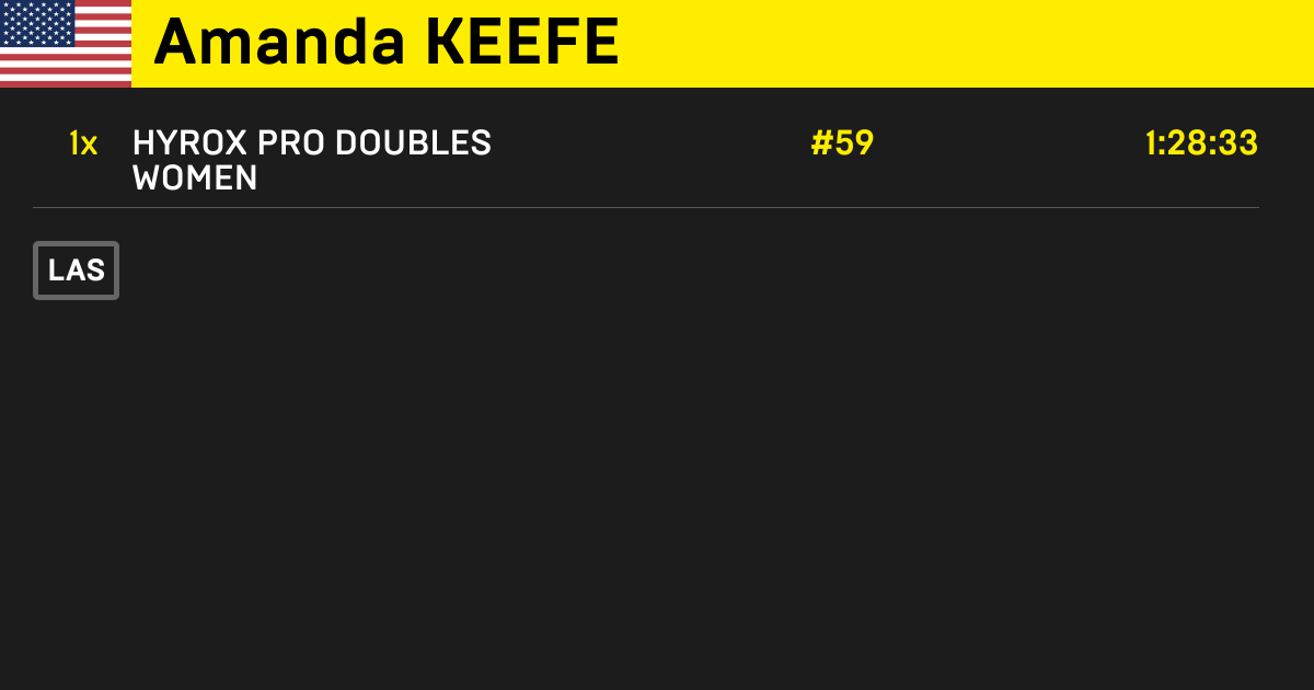 Amanda KEEFE, HYROX PRO athlete