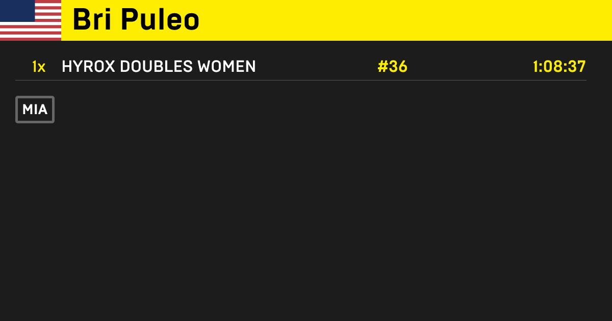 Bri Puleo, HYROX athlete