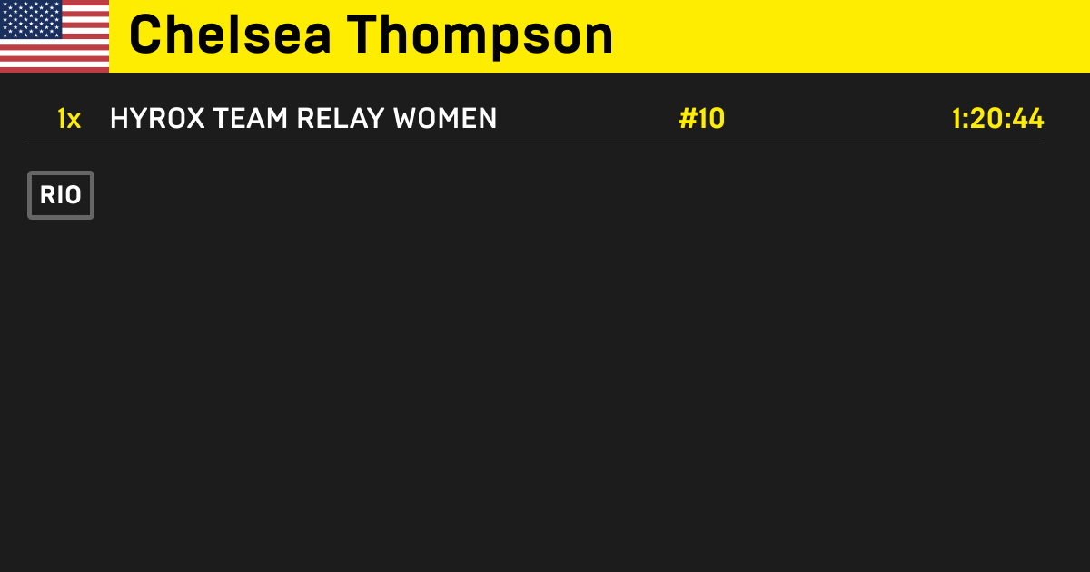 Chelsea Thompson, HYROX athlete