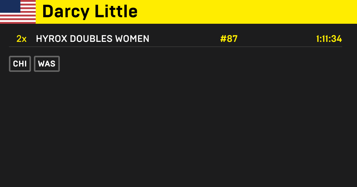 Darcy Little, HYROX athlete