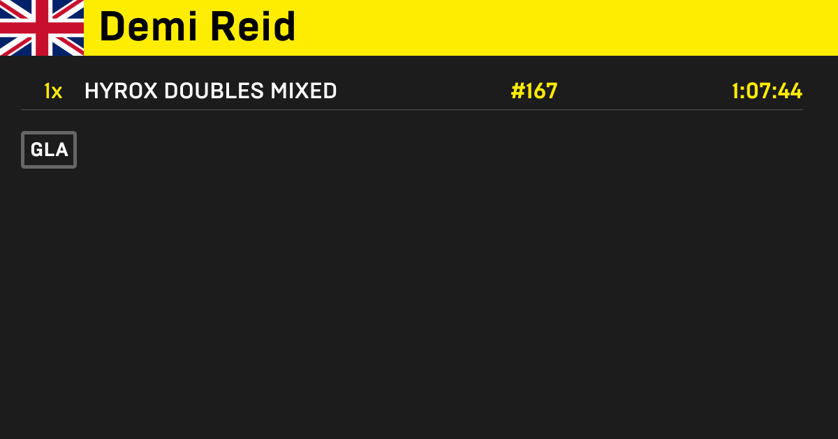 Demi Reid, HYROX OPEN athlete