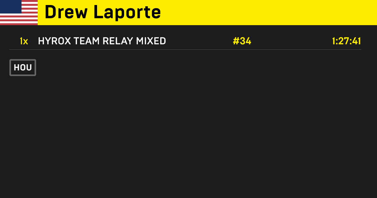 Drew Laporte, HYROX athlete