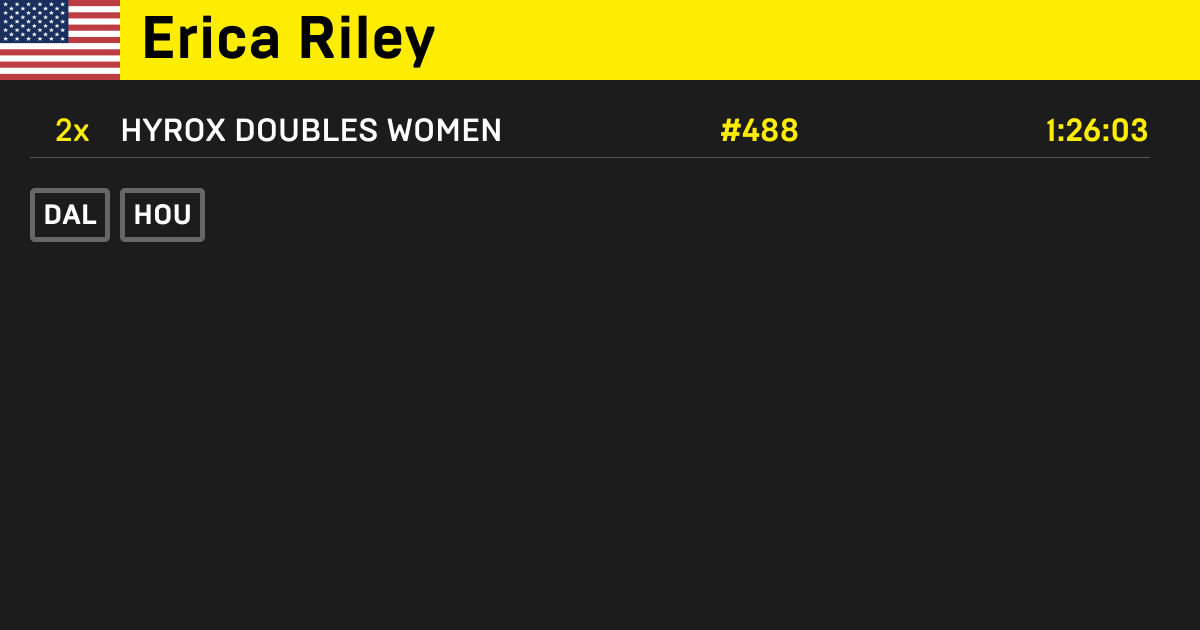 Erica Riley, HYROX athlete