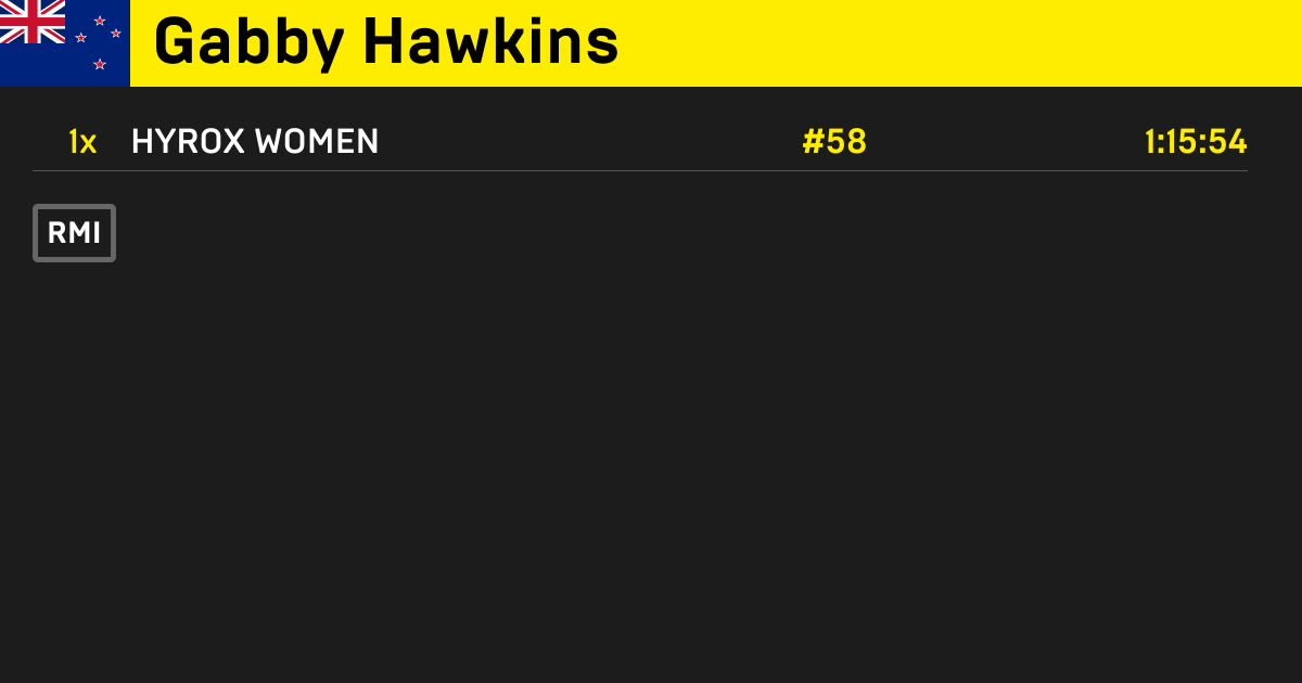 Gabby Hawkins, HYROX OPEN athlete