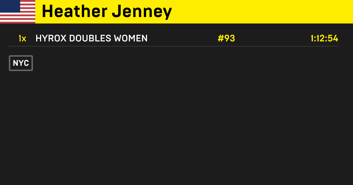 Heather Jenney, HYROX athlete