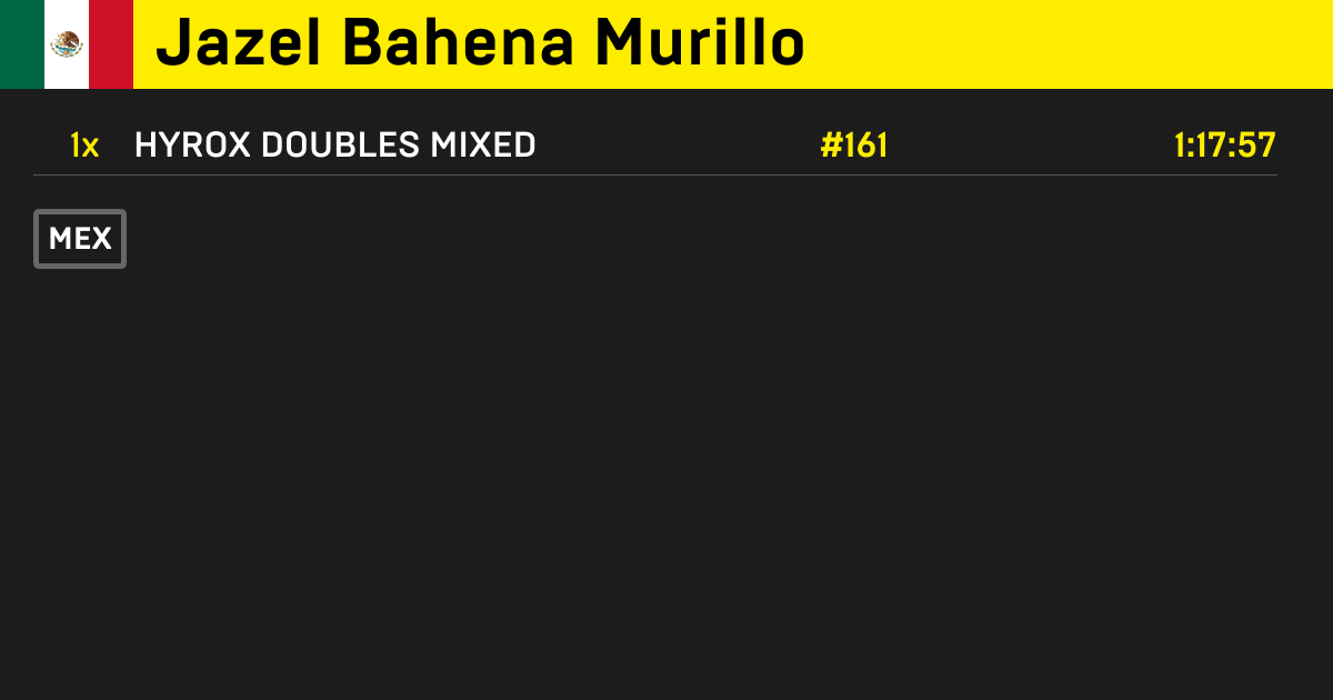 Jazel Bahena Murillo, HYROX athlete