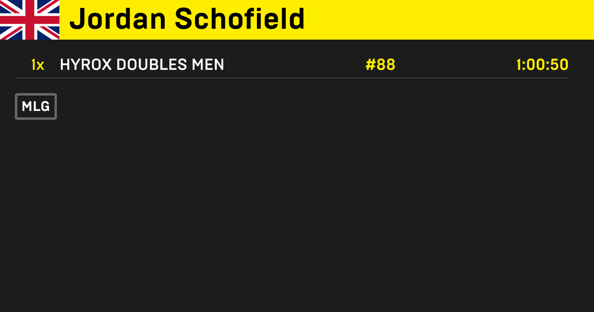 Jordan Schofield, HYROX athlete