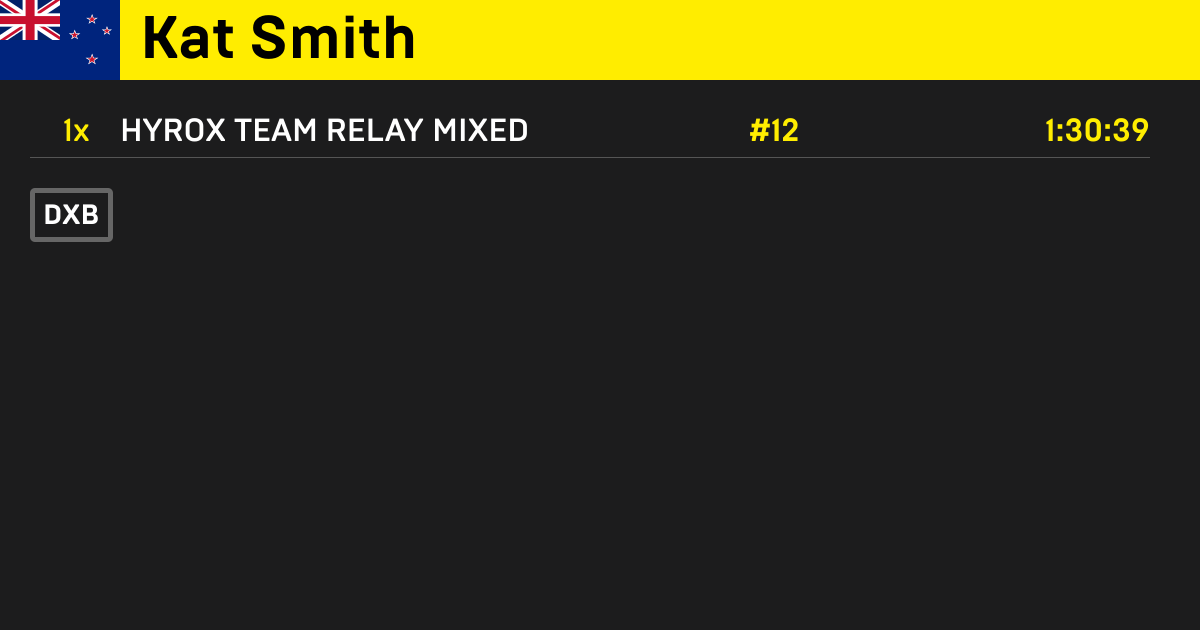 Kat Smith, HYROX athlete