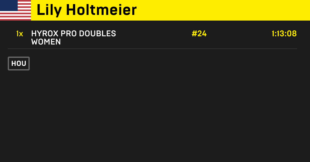 Lily Holtmeier, HYROX PRO athlete