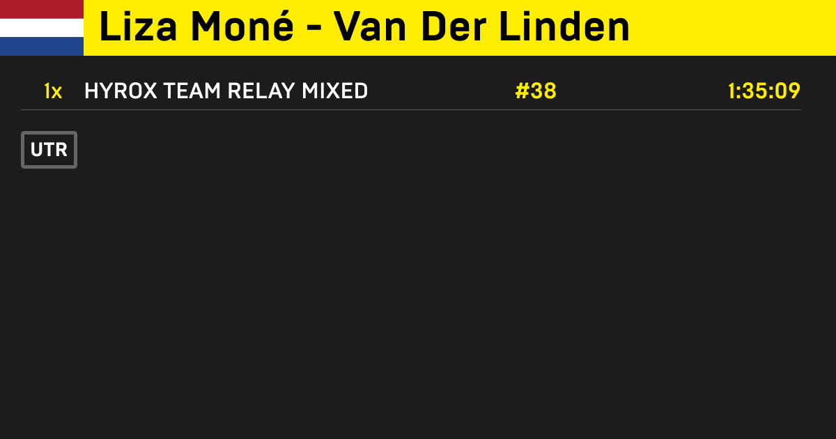 Liza Moné - Van Der Linden, HYROX OPEN athlete