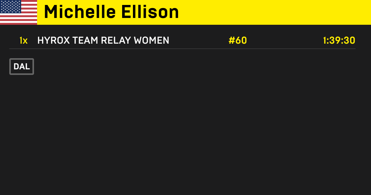 Michelle Ellison, HYROX OPEN athlete