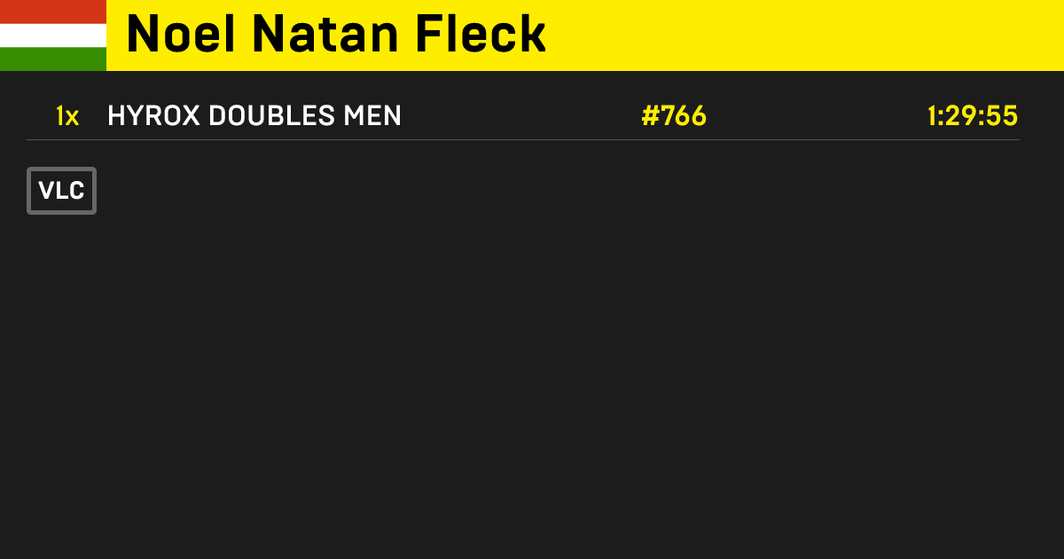 Noel Natan Fleck, HYROX athlete