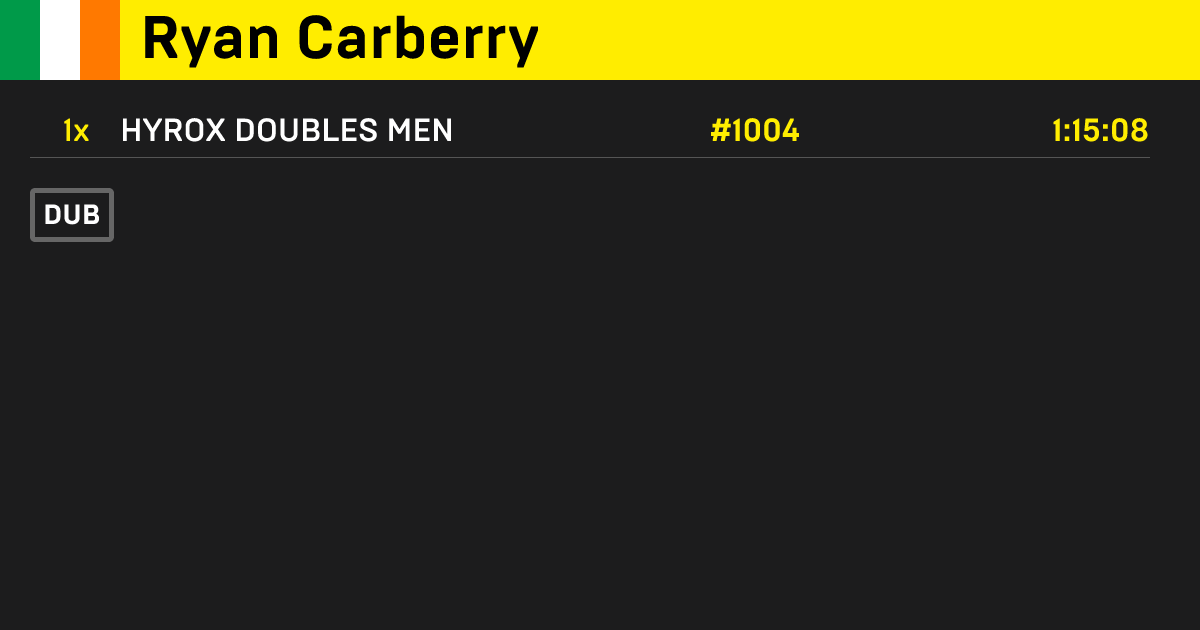 Ryan Carberry, HYROX athlete