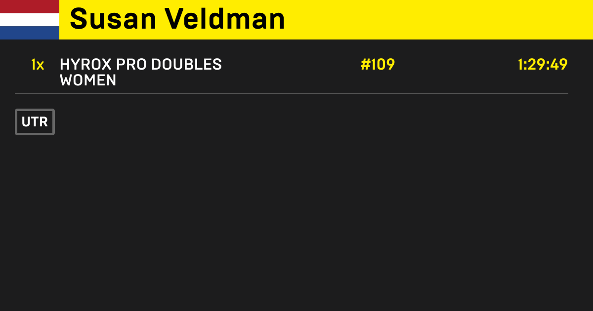 Susan Veldman, HYROX PRO athlete